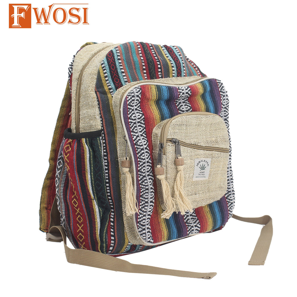 Hemp Hippie Hiking Backpack - FWOSI