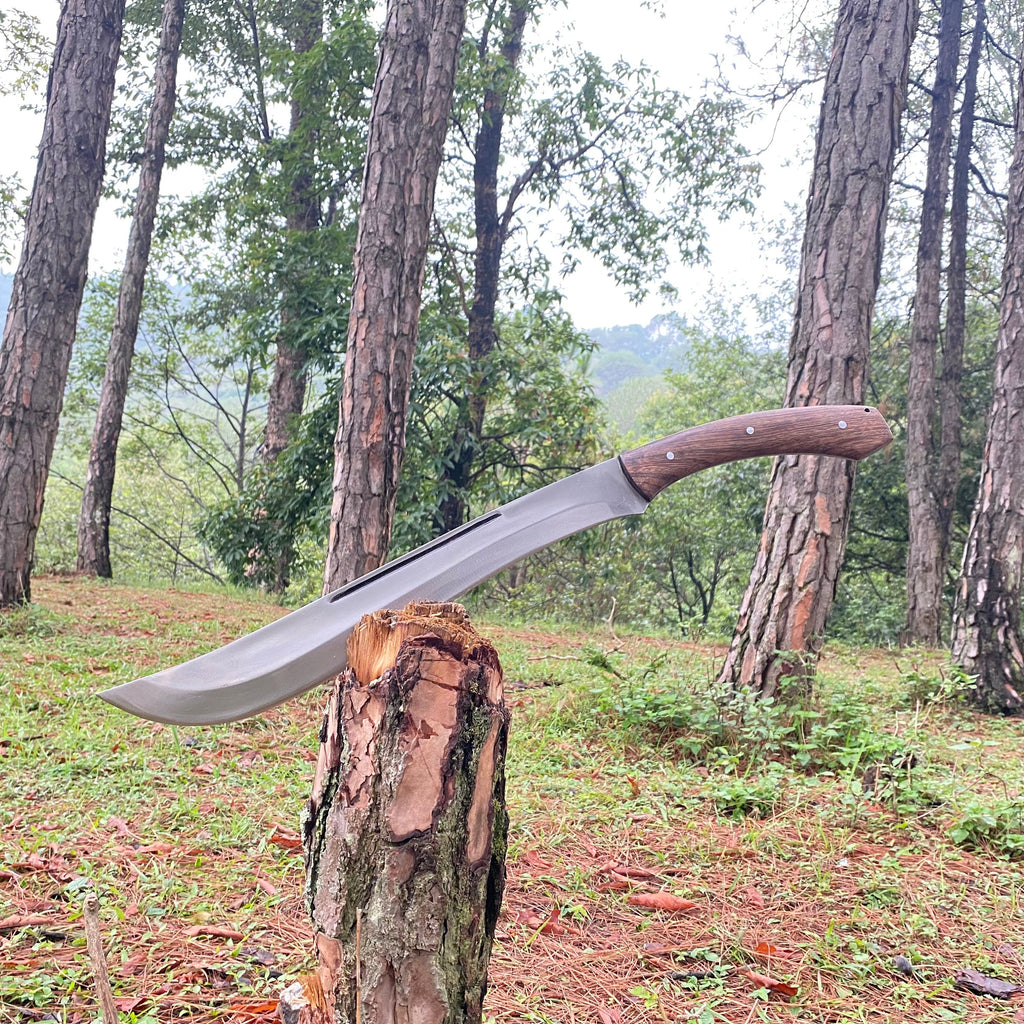 17 Inch Hand Forged Survival Machete Kukri | Handmade Tactical Machete ...