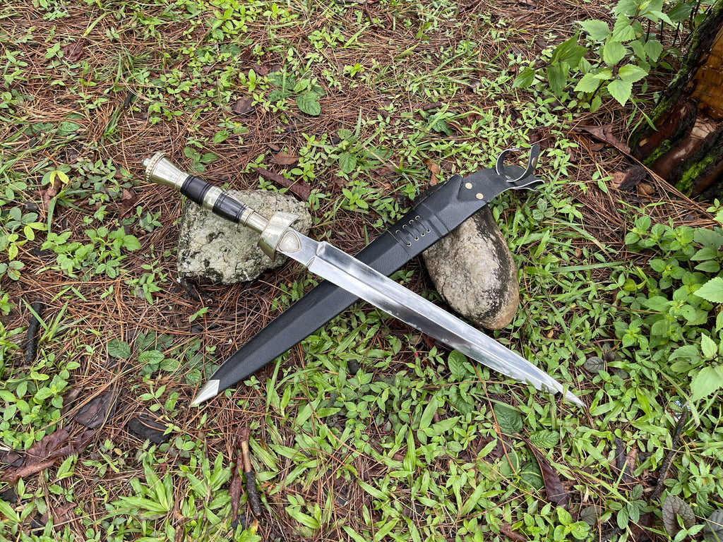 18 inches Blade Viking Gladius Style sword, Premium Leather Sheath – FWOSI
