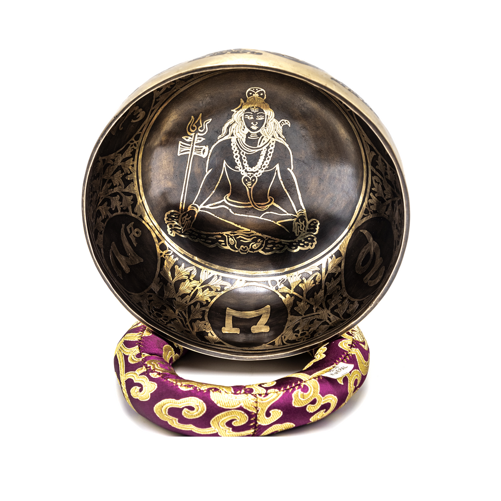 Lord Shiva Singing Bowl Chakra Healing Yoga Bowl | Handmade Meditation ...